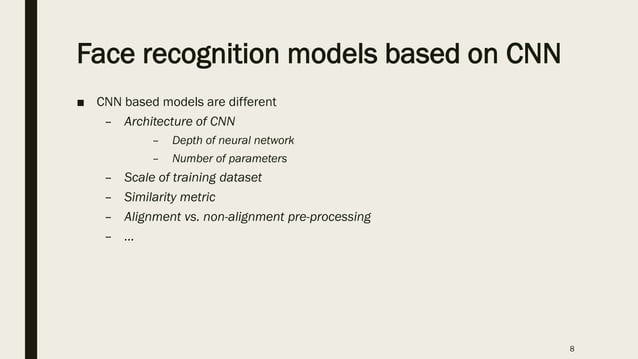 Face Recognition Methods based on Convolutional Neural Networks | PDF