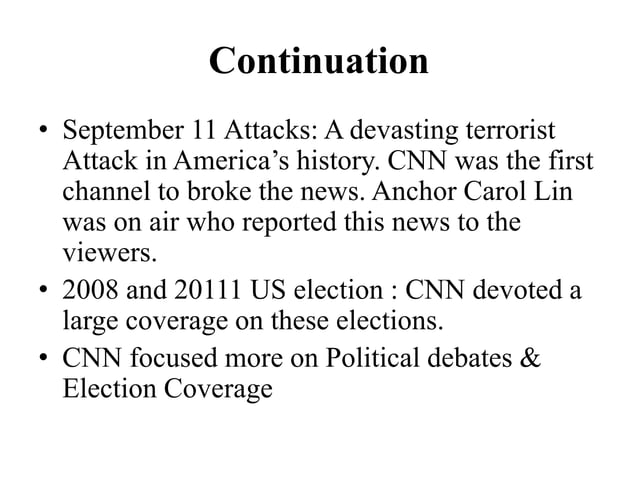 Cable News Network | PPTX