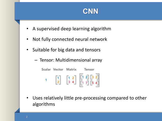 Convolutional Neural Networks | PPTX