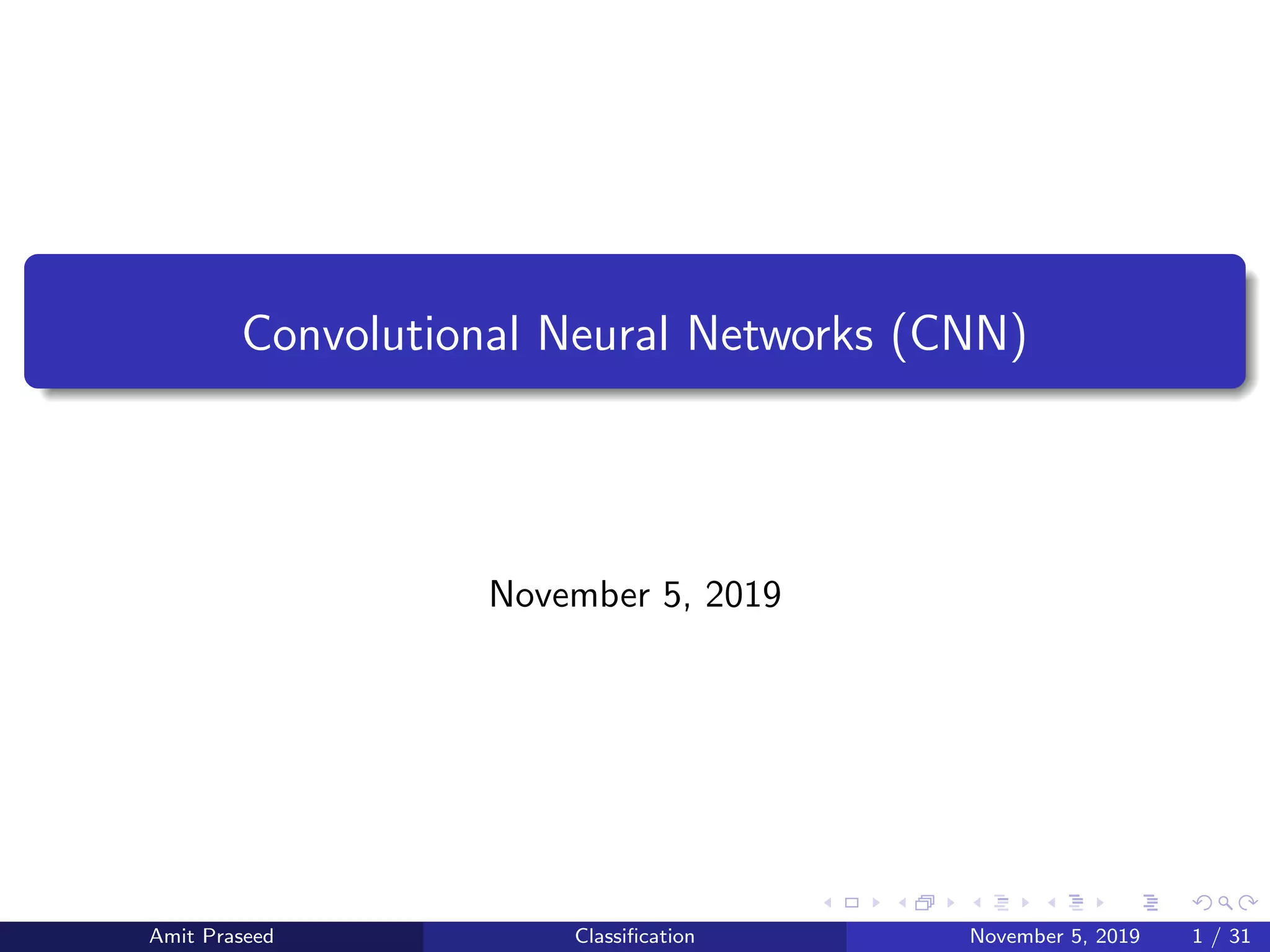 Convolutional Neural Networks | PPT Convolutional Neural Networks | PPT