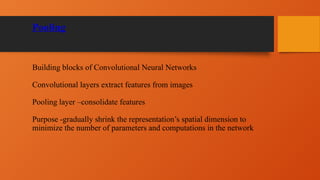 Convolutional neural network in deep learning | PPTX