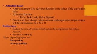 Convolutional neural network in deep learning | PPTX
