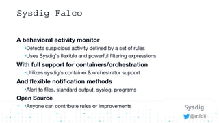 Container Runtime Security with Falco | PDF