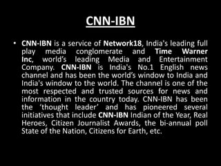 Service blueprint on CNN- IBN | PPTX