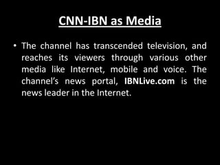 Service blueprint on CNN- IBN | PPTX