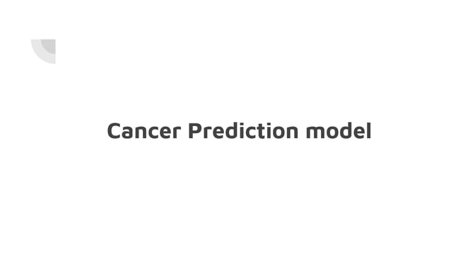 Lung Cancer Prediction using Image Classification | PPTX
