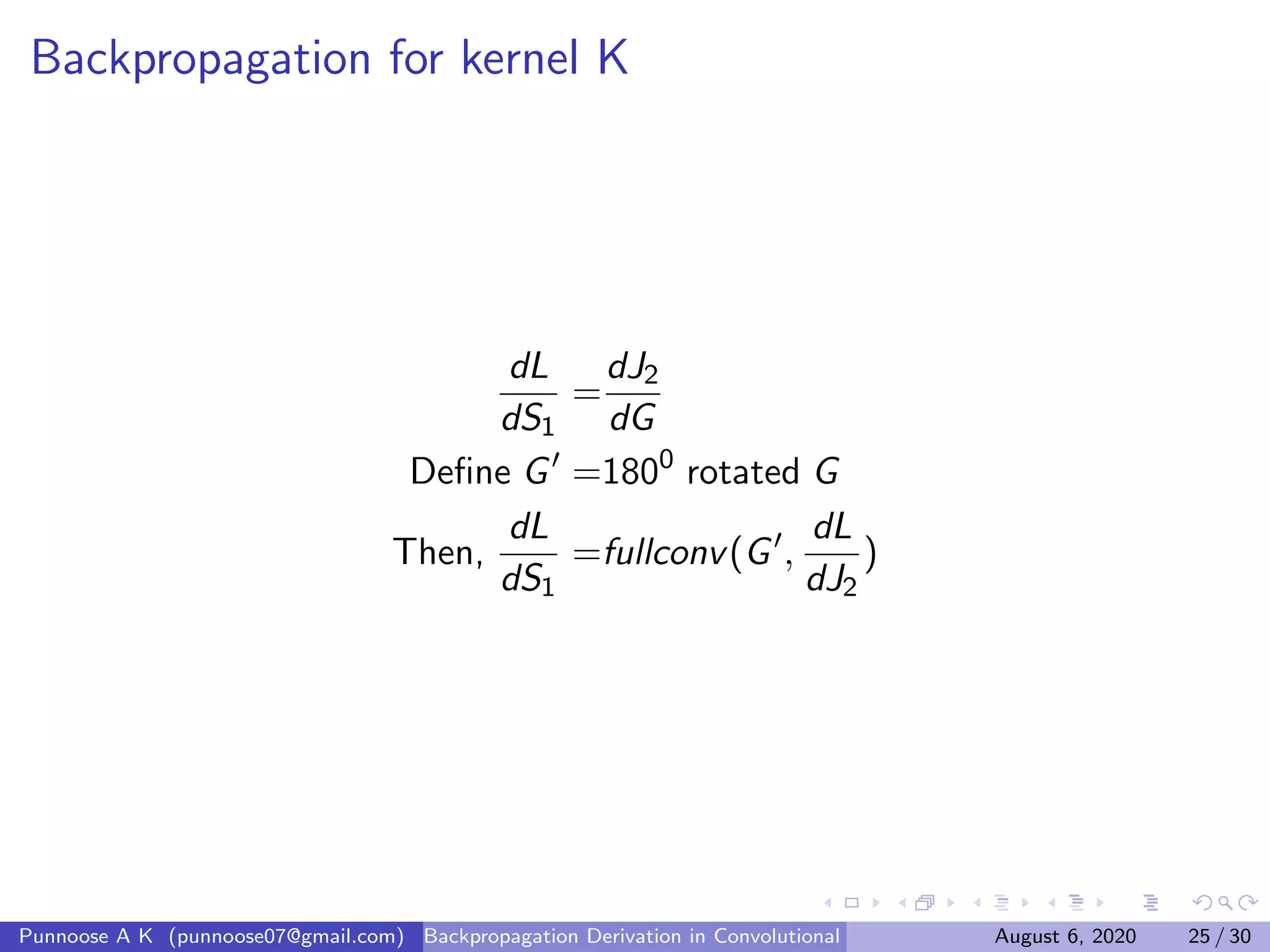 Convolutional neural network backpropagation derivation | PPT Convolutional neural network backpropagation derivation | PPT