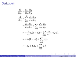Convolutional neural network backpropagation derivation | PPT