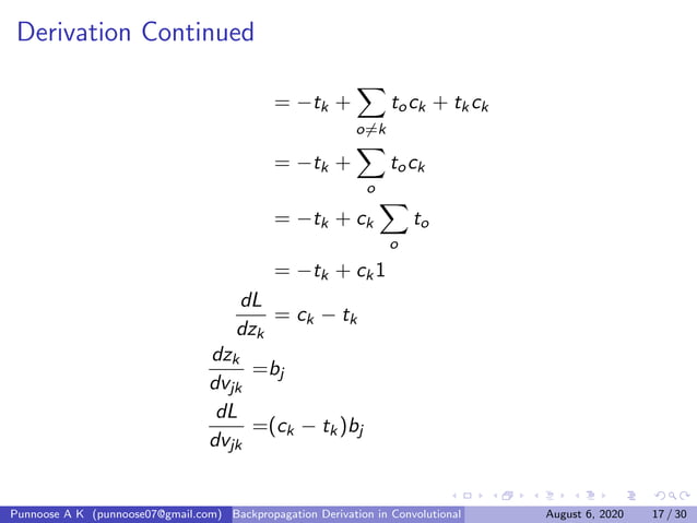 Convolutional neural network backpropagation derivation | PPT Convolutional neural network backpropagation derivation | PPT