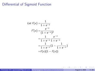 Convolutional neural network backpropagation derivation | PPT