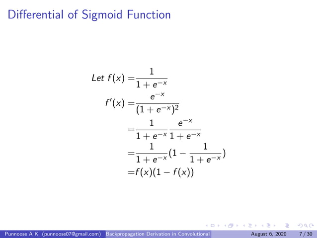 Convolutional Neural Network Backpropagation Derivation Ppt