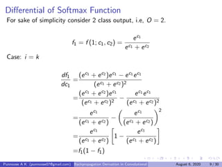 Convolutional neural network backpropagation derivation | PPT