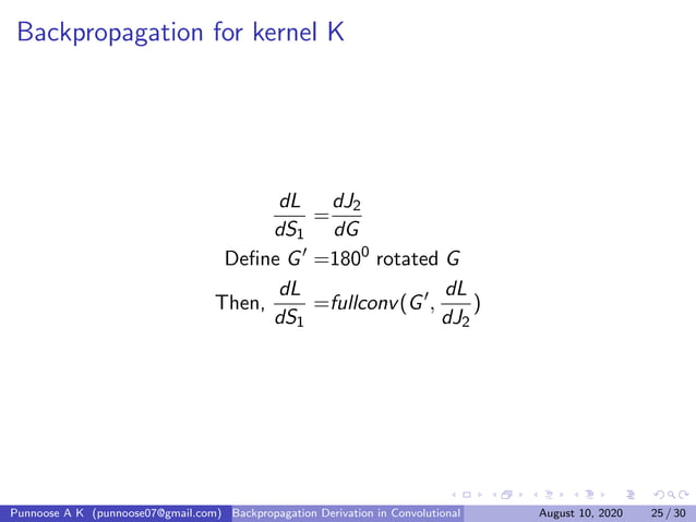 Cnn backpropagation derivation | PDF