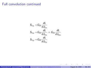 Cnn backpropagation derivation | PDF