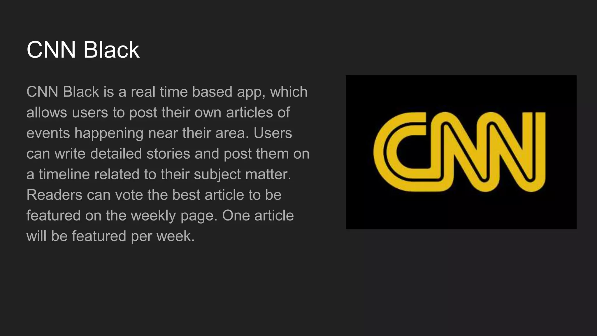 Cnn black styleguide | PPTX