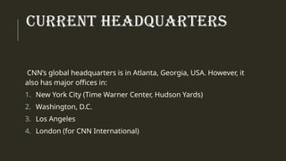 CNN (cable news network) and it's history | PPTX
