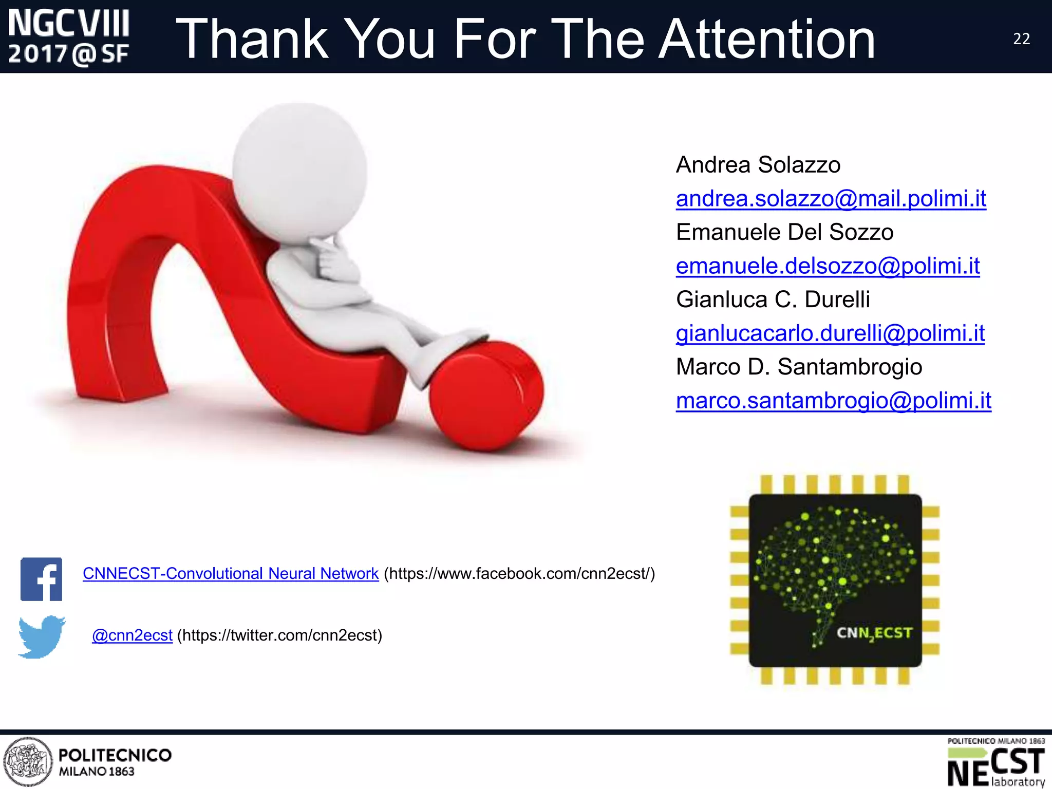 Cnnecst An Fpga Based Approach For The Hardware Acceleration Of Convolutional Neural Networks Ppt