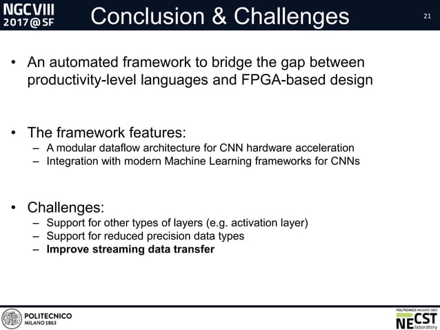 Nnecst An Fpga Based Approach For The Hardware Acceleration Of Convolutional Neural Networks Ppt
