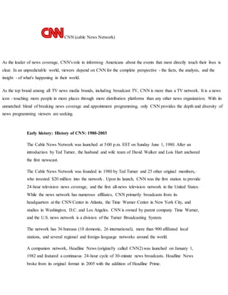 Cnn&media conglomorates | DOCX