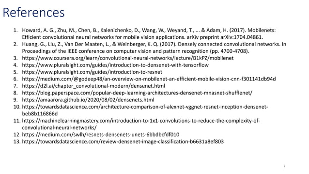 Introduction to CNN Models: DenseNet & MobileNet | PPTX | Artificial ...