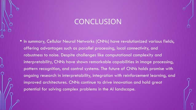 Cellular neural network power point presentation | PPT