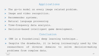 A presentation on the Convolutional Neural Network (CNN) | PPTX