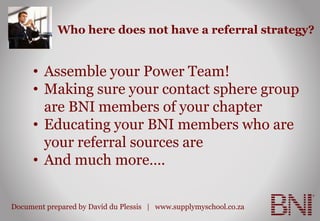 Being the CNO of your business - Chief Networking Officer | PPT