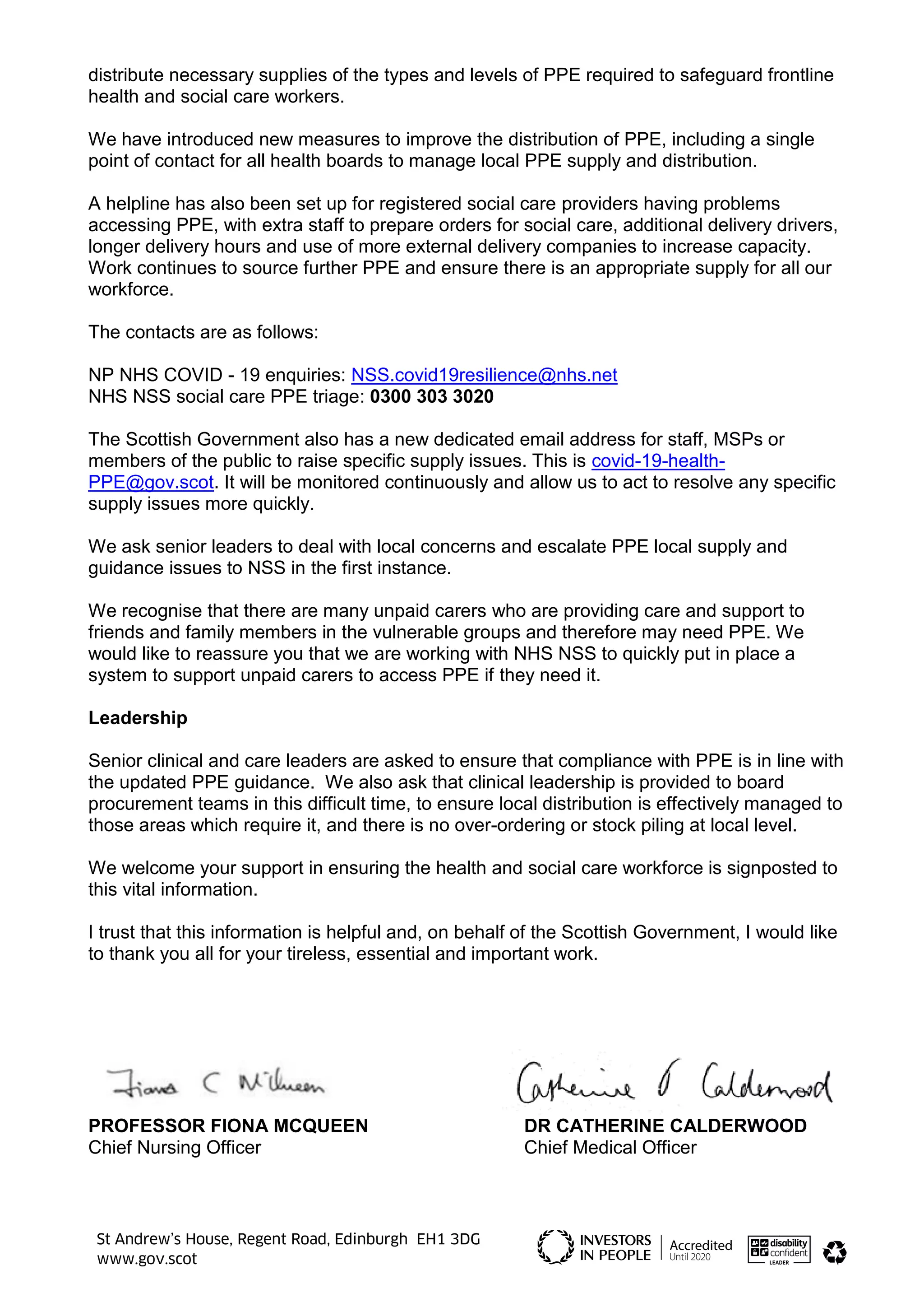 Revised PPE Guidance | PDF