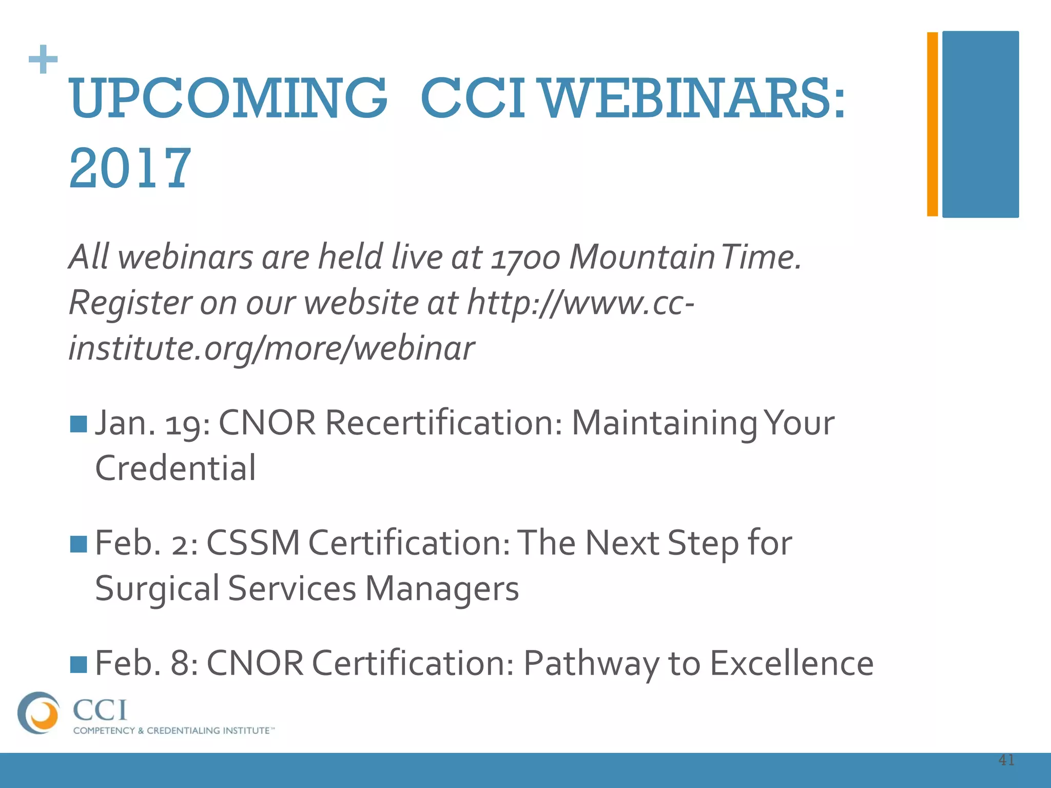 CNOR Certification: Pathway to Excellence | PDF
