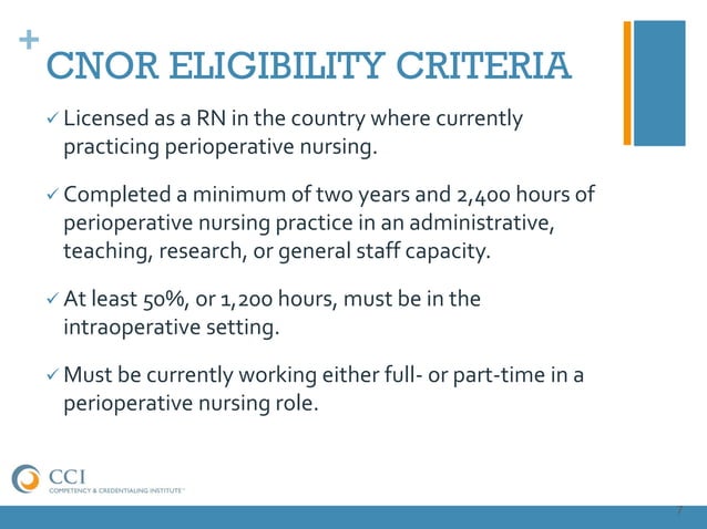 CNOR Certification: Pathway to Excellence | PPT