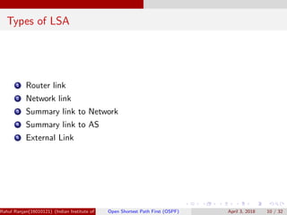 Open Shortest Path First (OSPF)-Unicast Routing | PDF