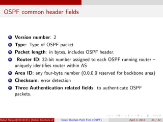 Open Shortest Path First (OSPF)-Unicast Routing | PDF