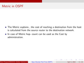 Open Shortest Path First (OSPF)-Unicast Routing | PDF