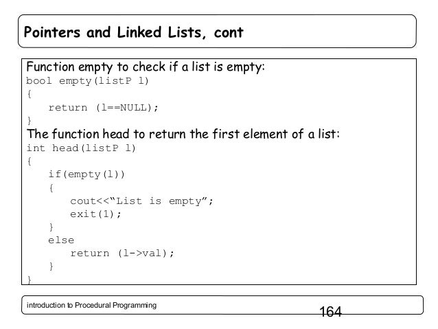 Introduction To Procedural Programming In C