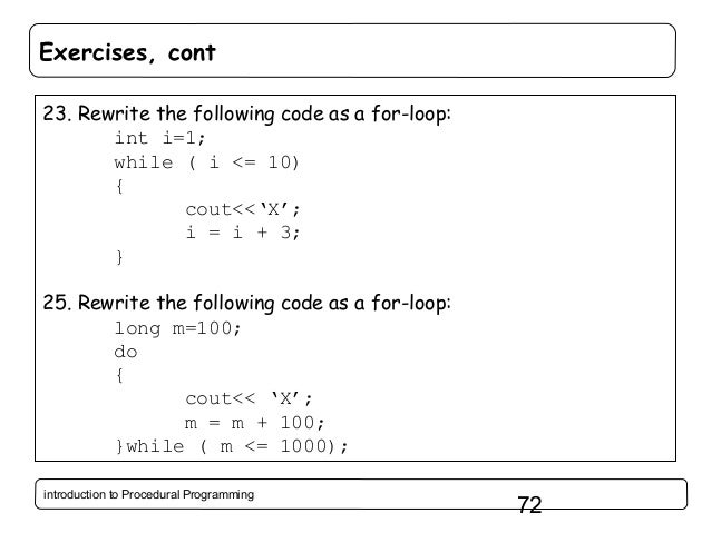 Introduction To Procedural Programming In C