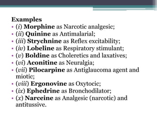 Introduction to alkaloids | PPTX