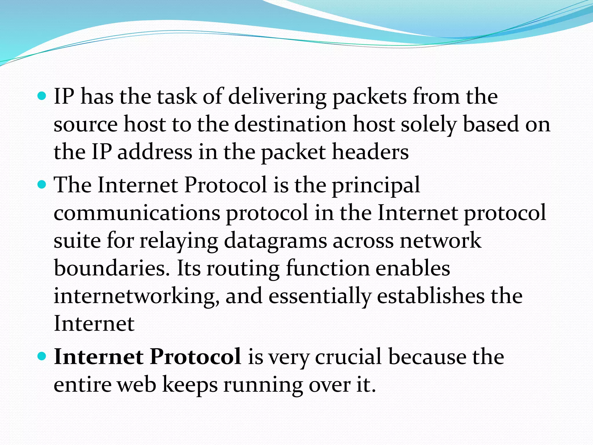 internet protocol | PPTX