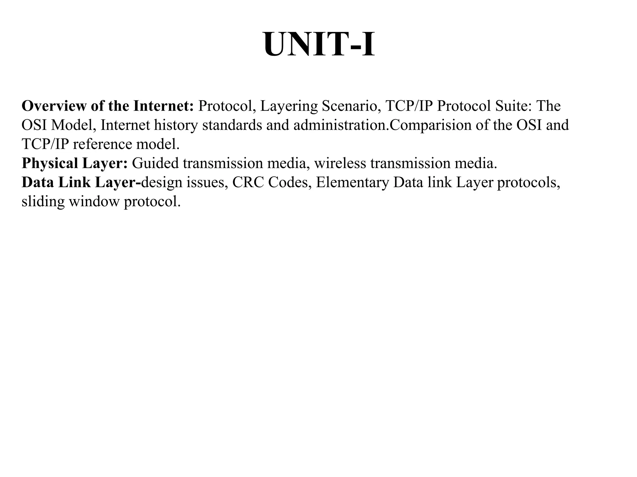 Computer Network Unit-1 ppt | PPT