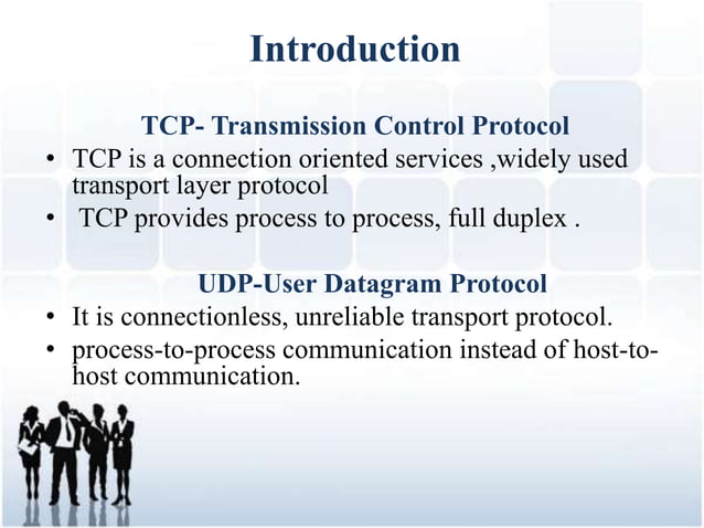 TCP & UDP ( Transmission Control Protocol and User Datagram Protocol ...
