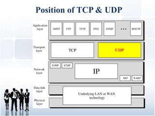 TCP & UDP ( Transmission Control Protocol and User Datagram Protocol ...