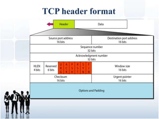 TCP & UDP ( Transmission Control Protocol and User Datagram Protocol) | PPTX