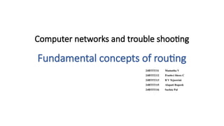 Fundamental concepts of Routing in detiled | PPTX
