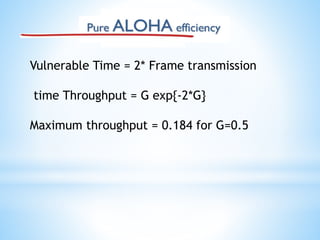 Random Access Protocols presentation 4th Sem | PPTX