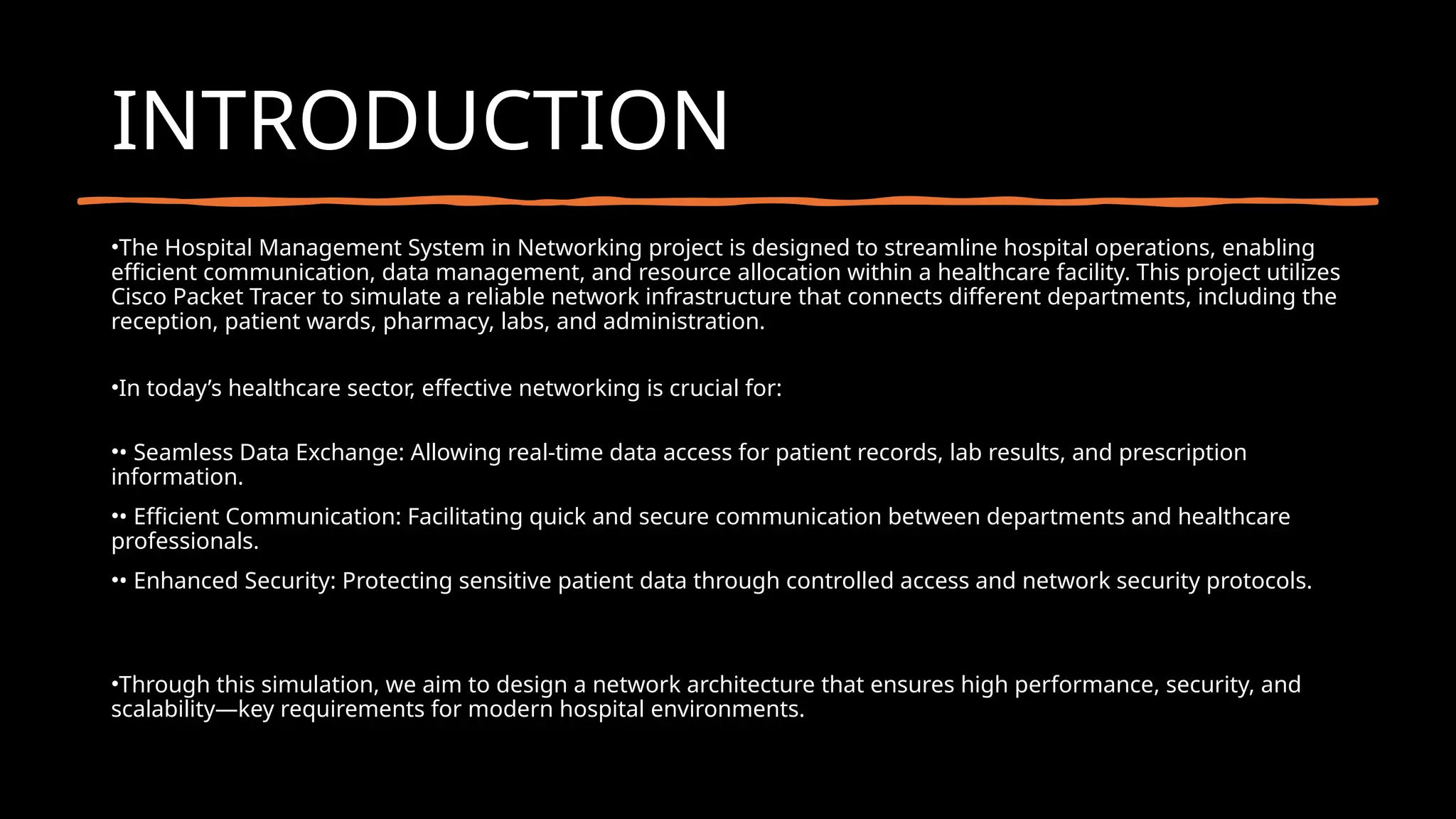 hospital network using hybrid topology in cisco | PPTX