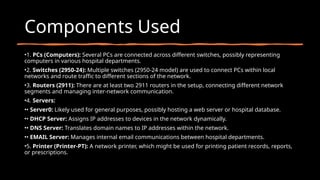hospital network using hybrid topology in cisco | PPTX