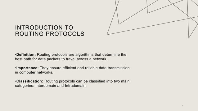 Types of routing Protocols in Computer Networks | PPT