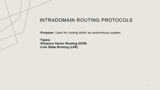 Types of routing Protocols in Computer Networks | PPT