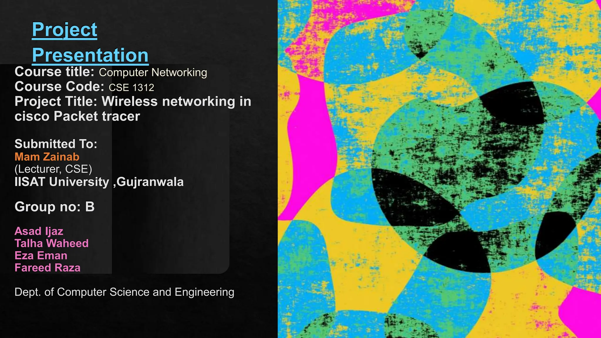 Computer Network Presentation by talha Waheed | PPTX