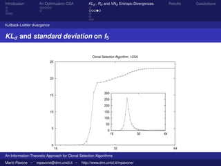 An Information-Theoretic Approach for Clonal Selection Algorithms | PPT