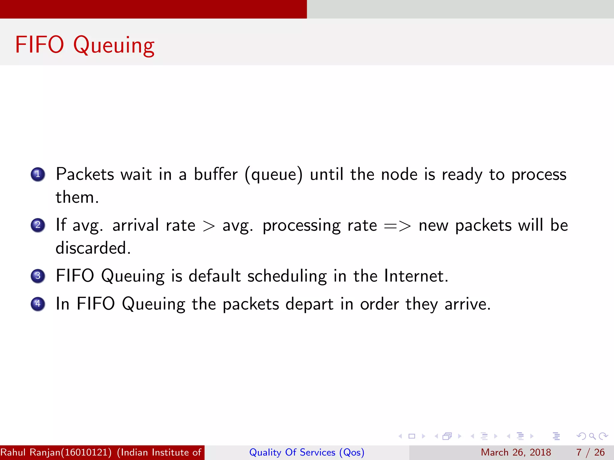 QOS (Quality of Services) - Computer Networks | PDF